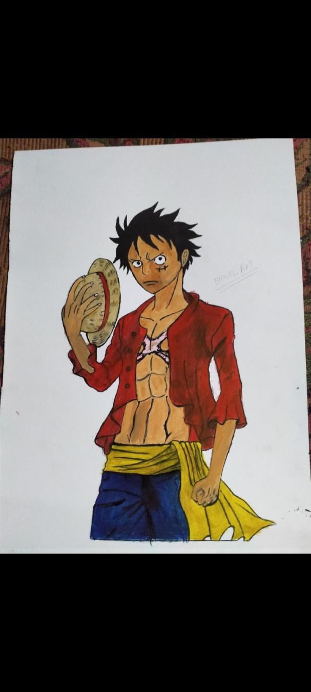 Drawing for Luffy best anime created by ZERO ART