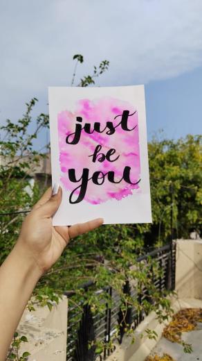 Calligraphy created by Tanvi Jain