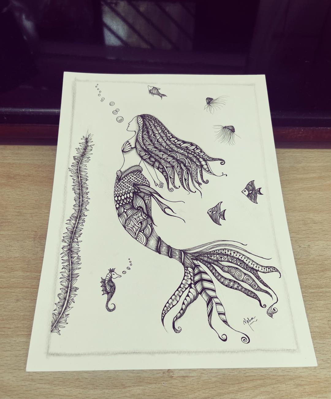 Zentangle inspired art created by Neha garg