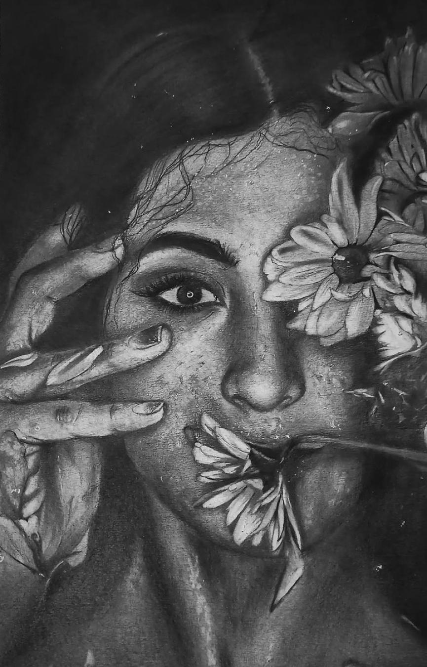 Graphite charcoal work created by Pavan Ingle