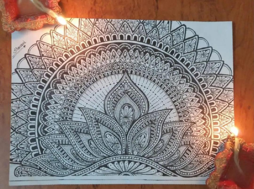 mandala created by SHARVANI