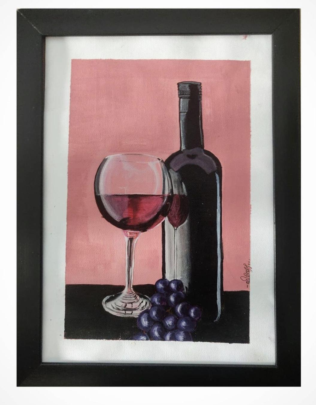 Fine wine created by Vinothini