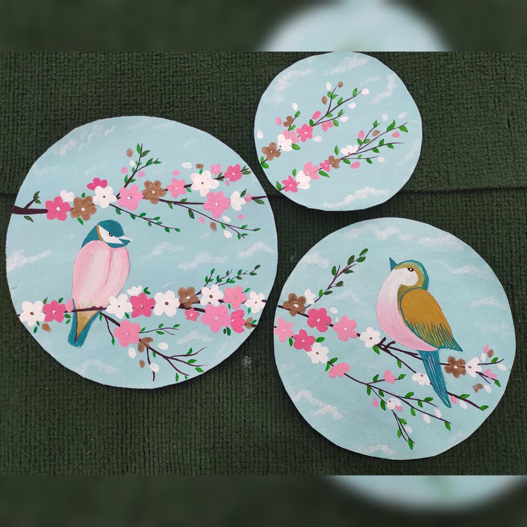 Canvas painting created by manya seth