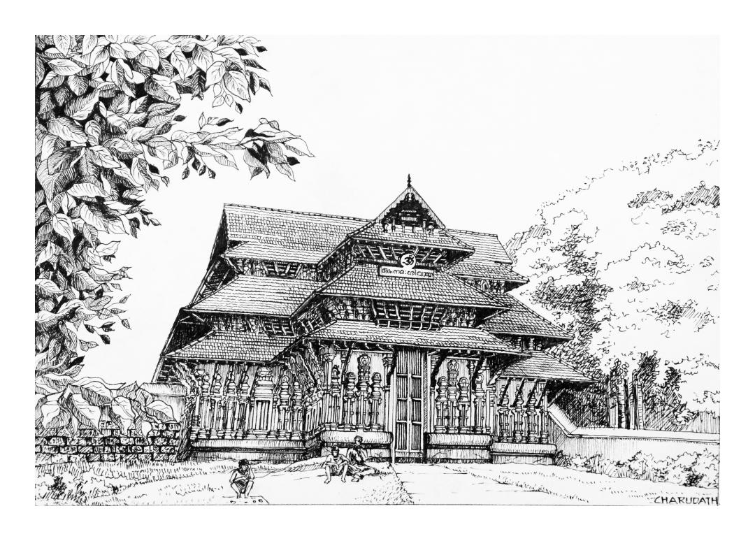 Vadakkunathan Temple, Thrissur, Kerala created by Charudath V