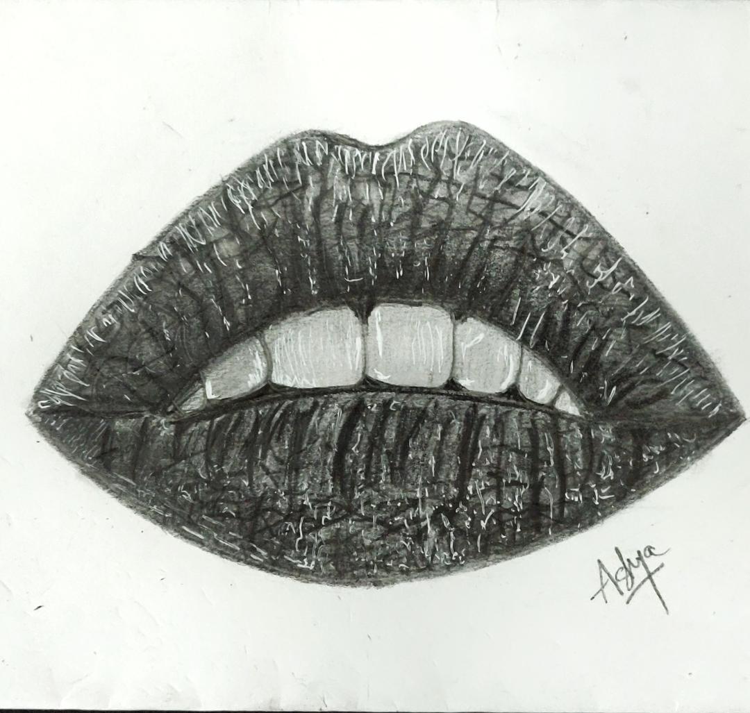 Lips created by aishwarya raman