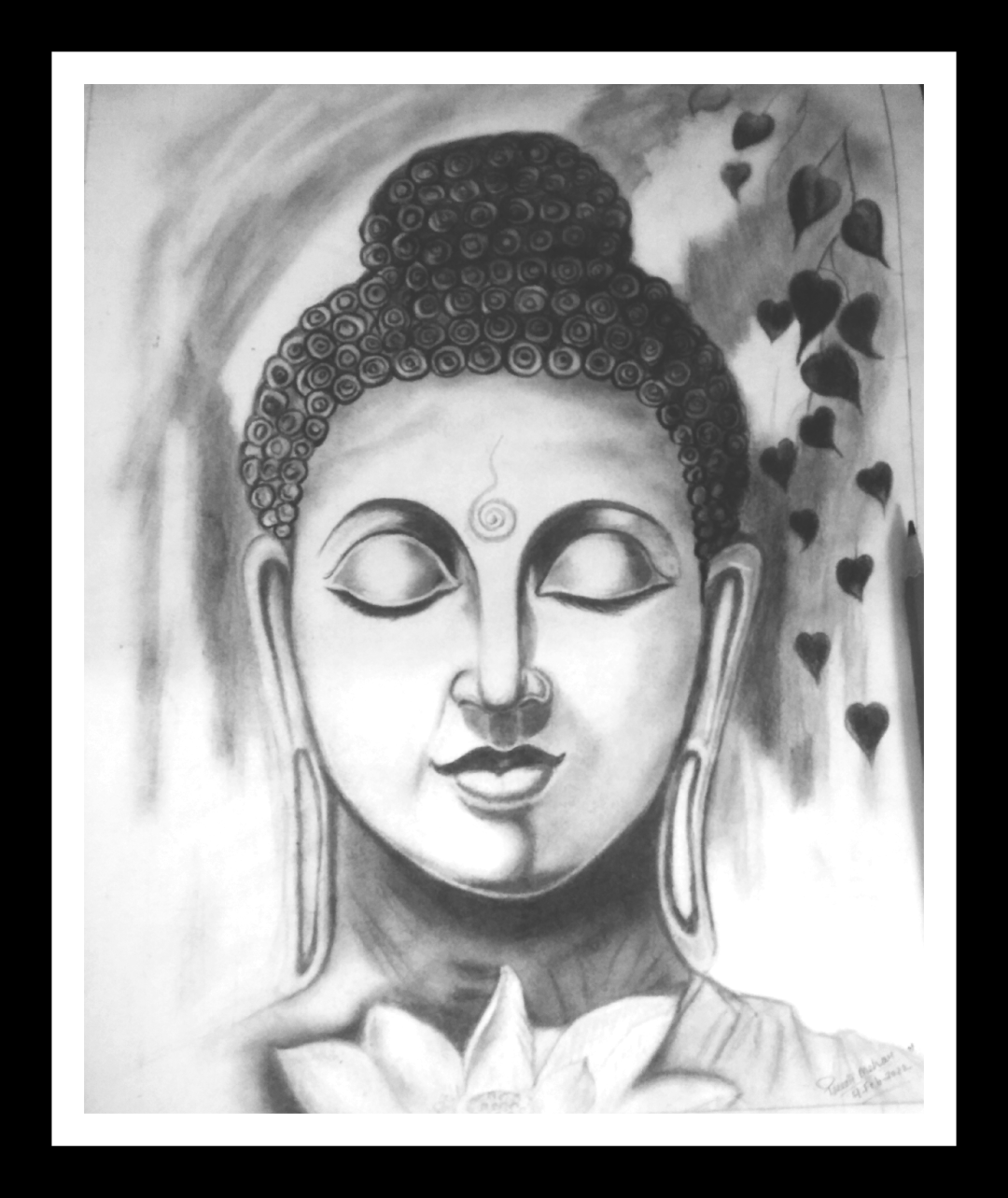 Pencil potrait drawing created by preeti mehar