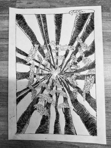 Pen Sketching created by ADITYA MAHATO