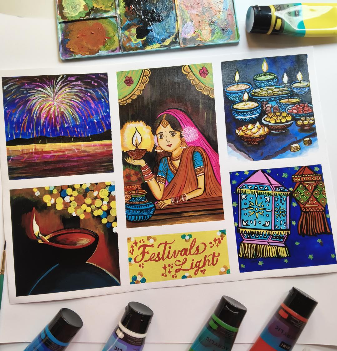 Festivals light created by Smriti Garg