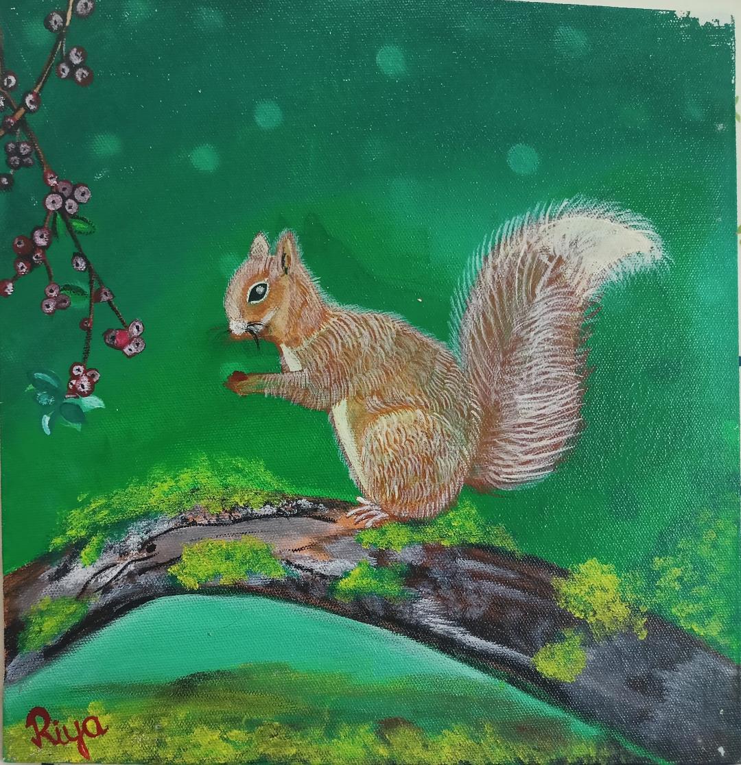 Squirrel In Woods created by shilpikariya