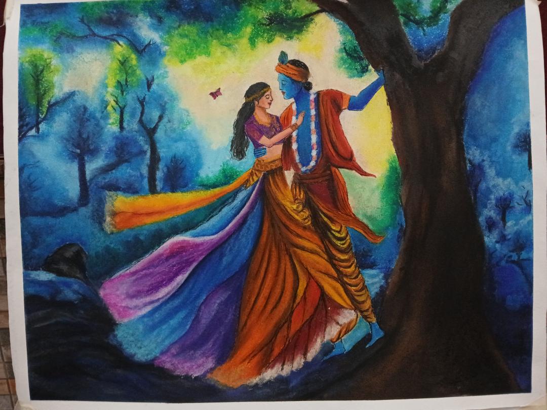 Radha Krishma created by Tanya Jain