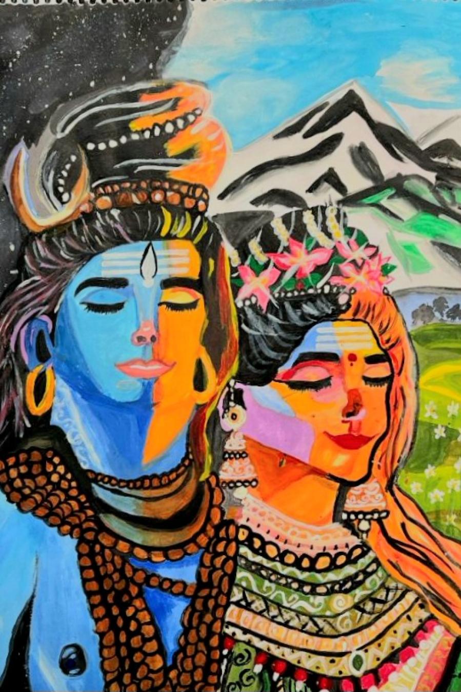 Shiv & Parvati created by Freelanceeart