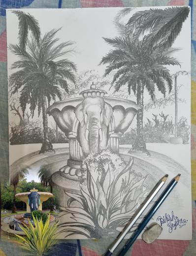 IIT MADRAS Gajendra Circle created by Bikash Gupta