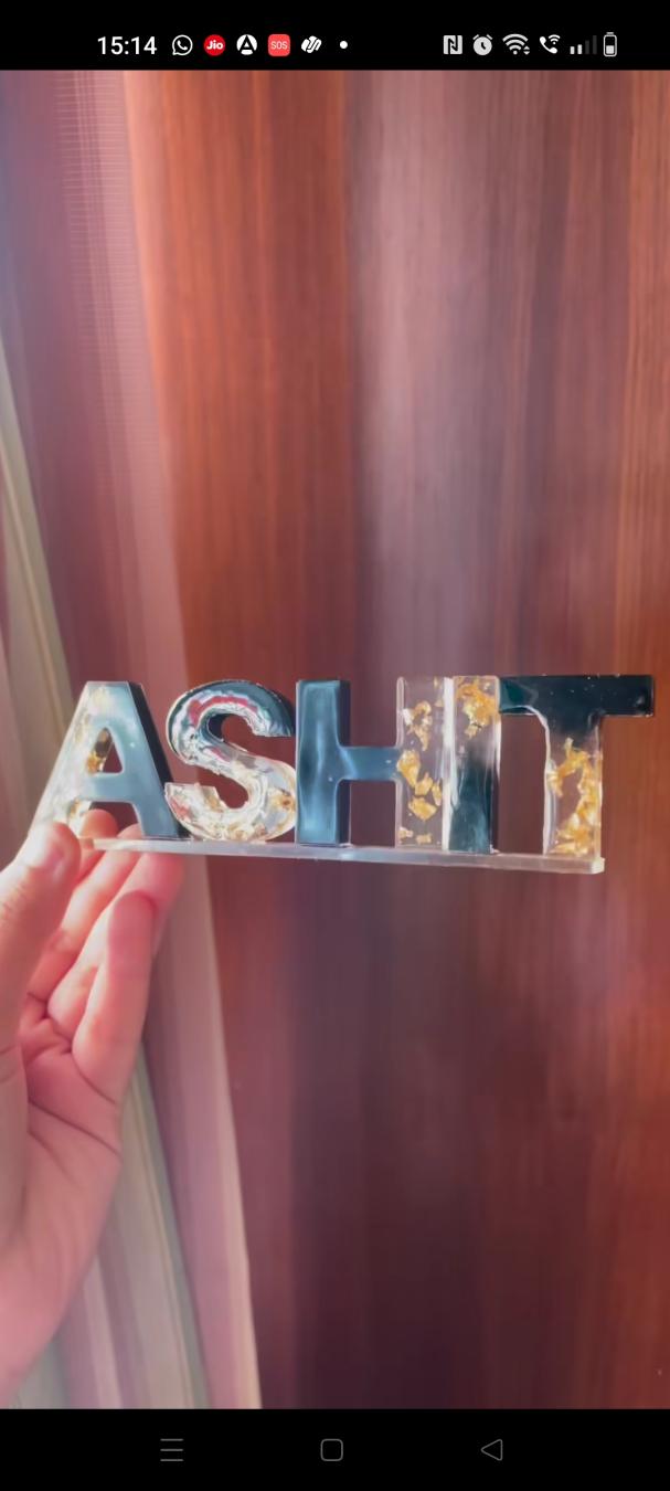 Resin handmade customised products. created by Usha Singh