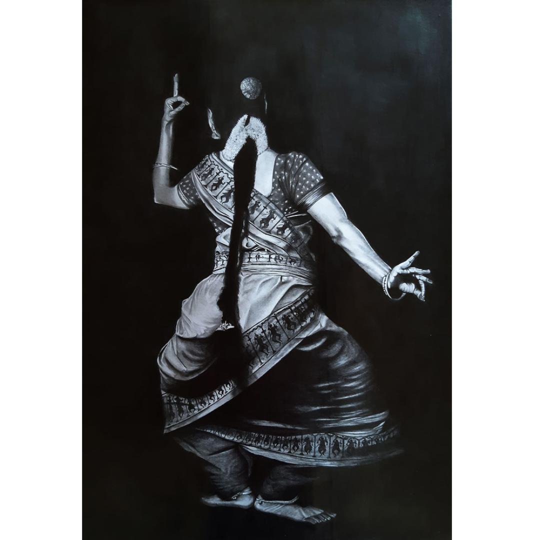 Indian Classical Dancer created by Tushar Nivandikar