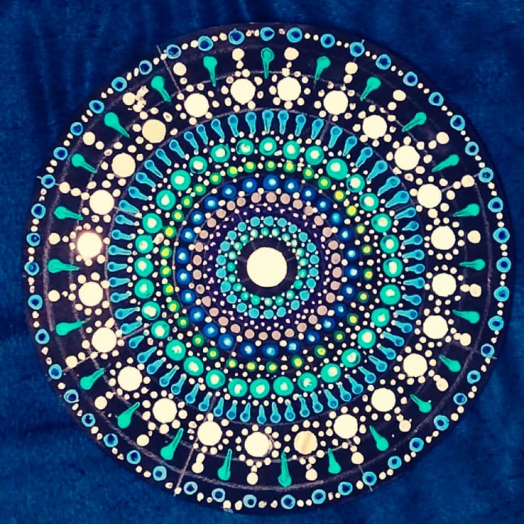 Mandala art created by Isha Johri