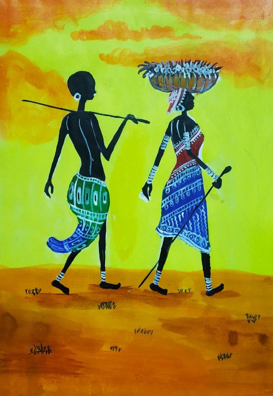 The African Journey created by Bhagyalaxmi Bishoi