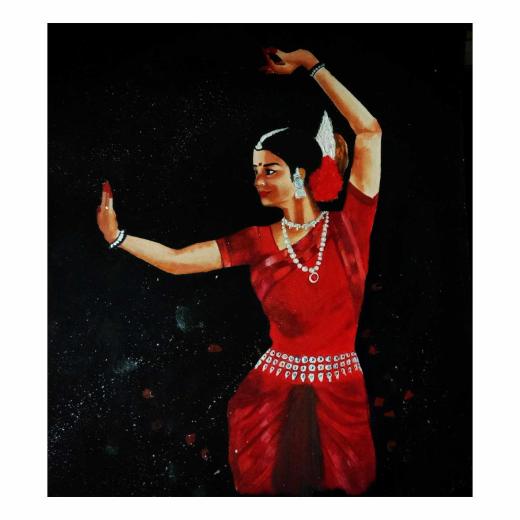 Odissi dancer created by Aparna V