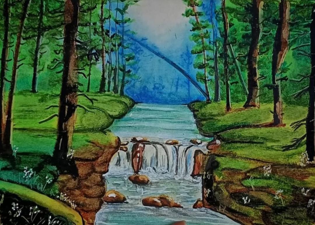 Slow and steady waterfall created by VEDIKA SHROFF