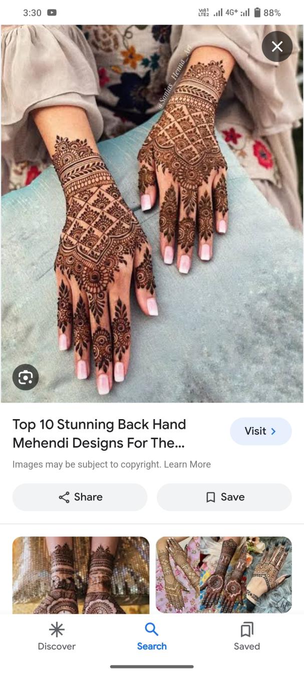 Mehndi created by Simran Taj