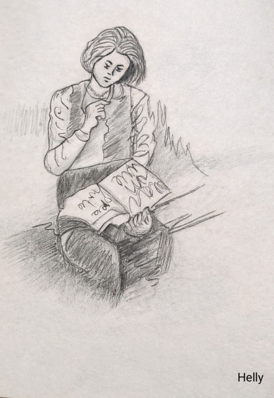 Figure Study – Pencil Sketch created by Helly