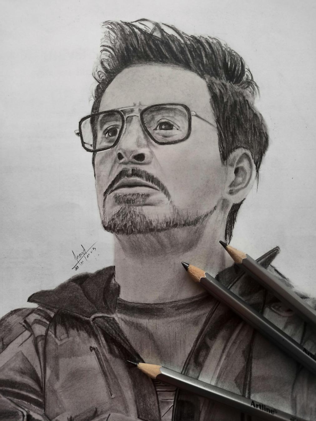 Tony Stark created by Canvascape Arts