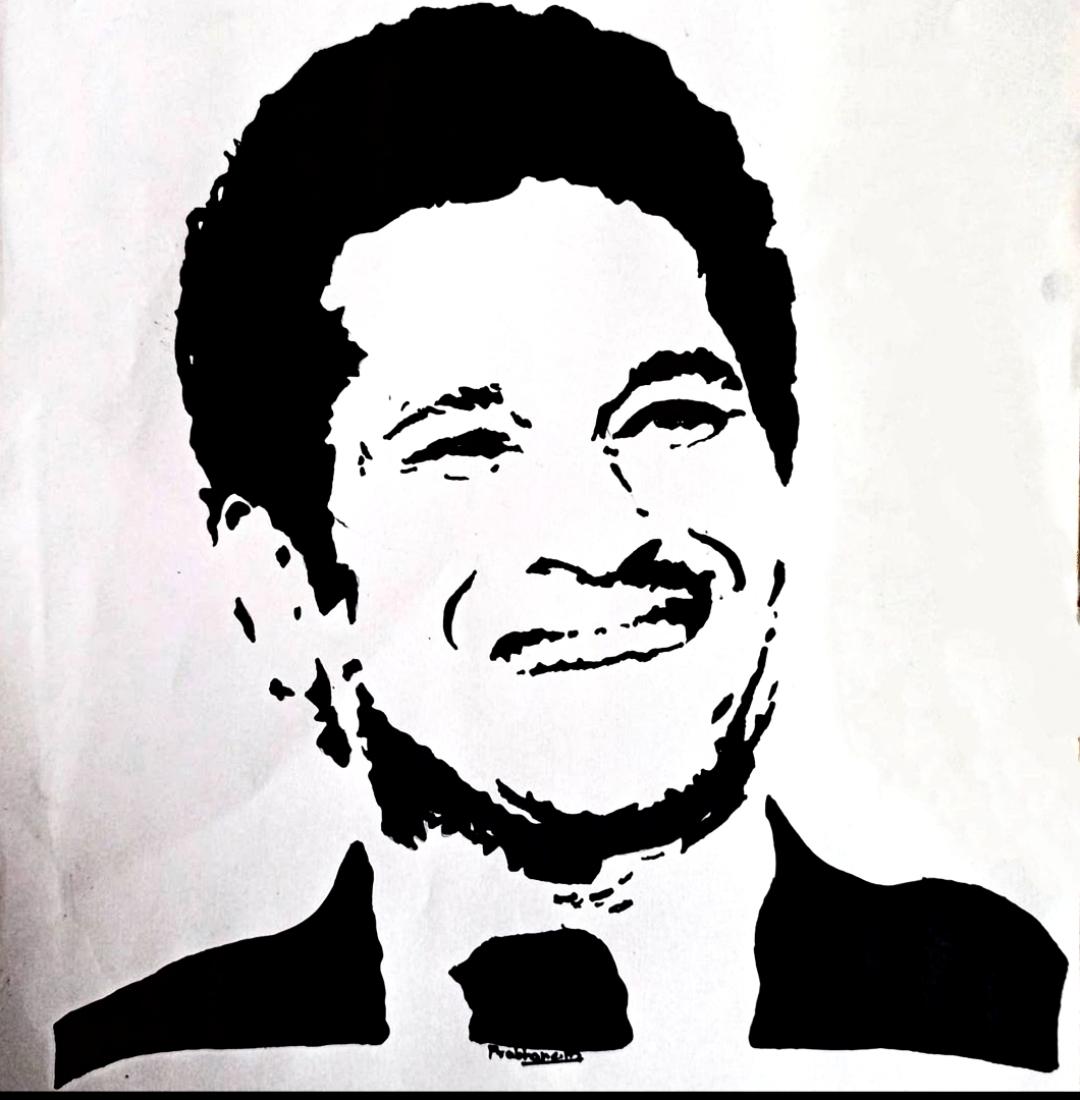 Stencil art created by prabhav