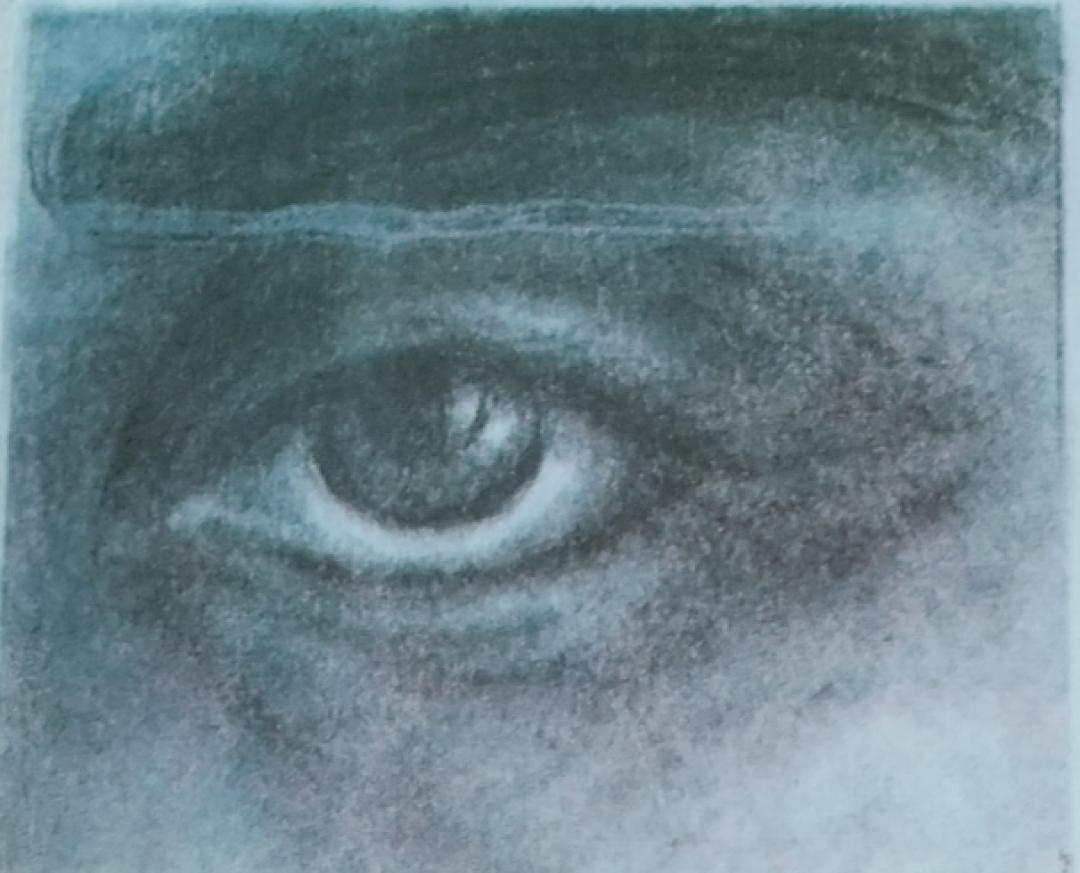 Eye sketch created by Ansh Thakur