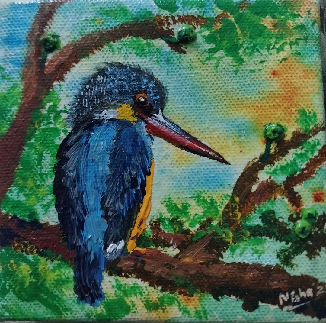 Kingfisher created by Nisha Singhal