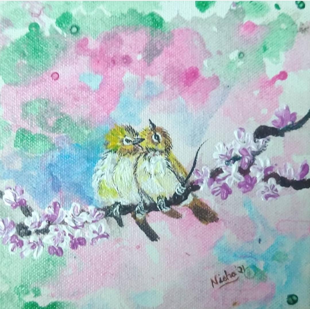 Love birds created by Nisha Singhal