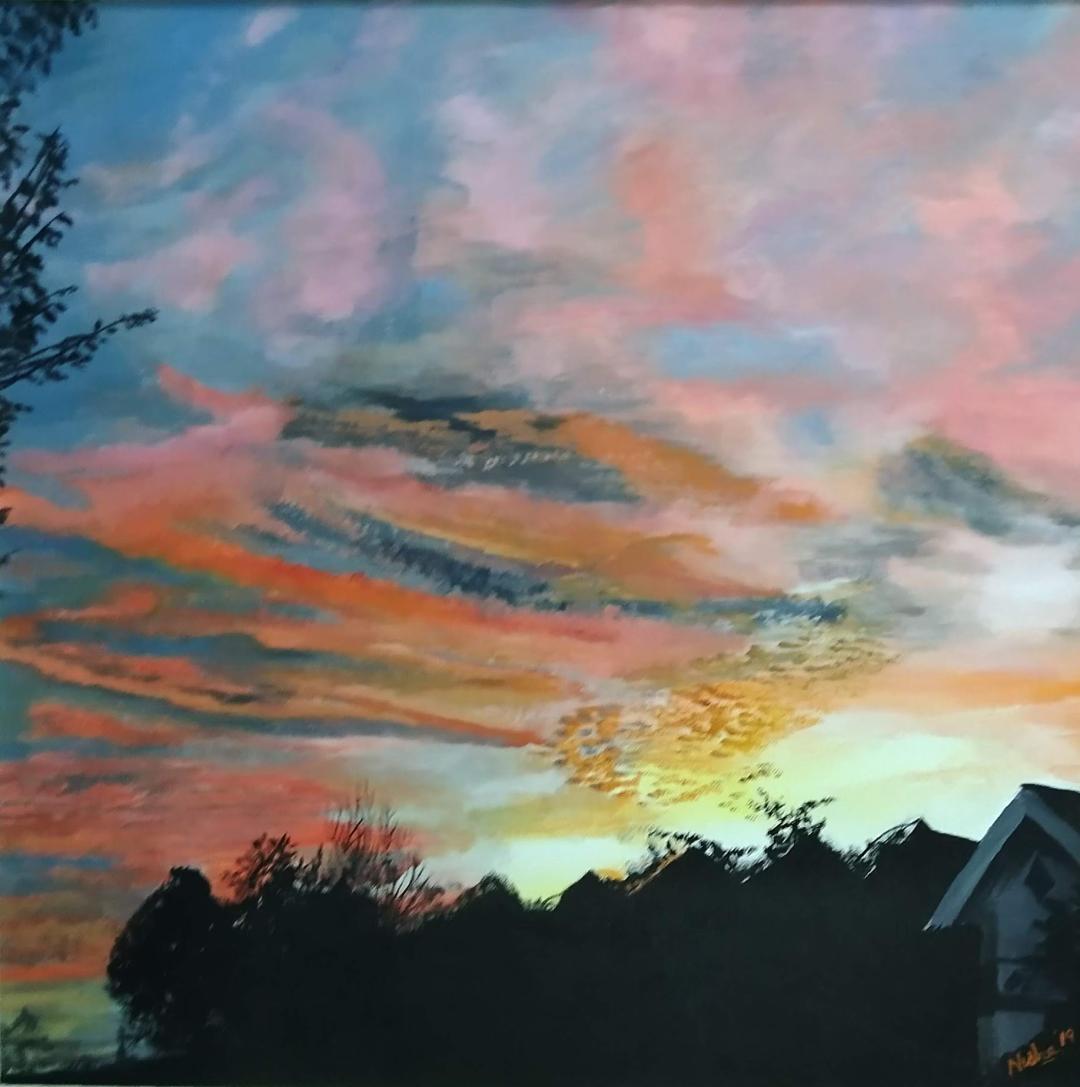 Skies on fire created by Nisha Singhal