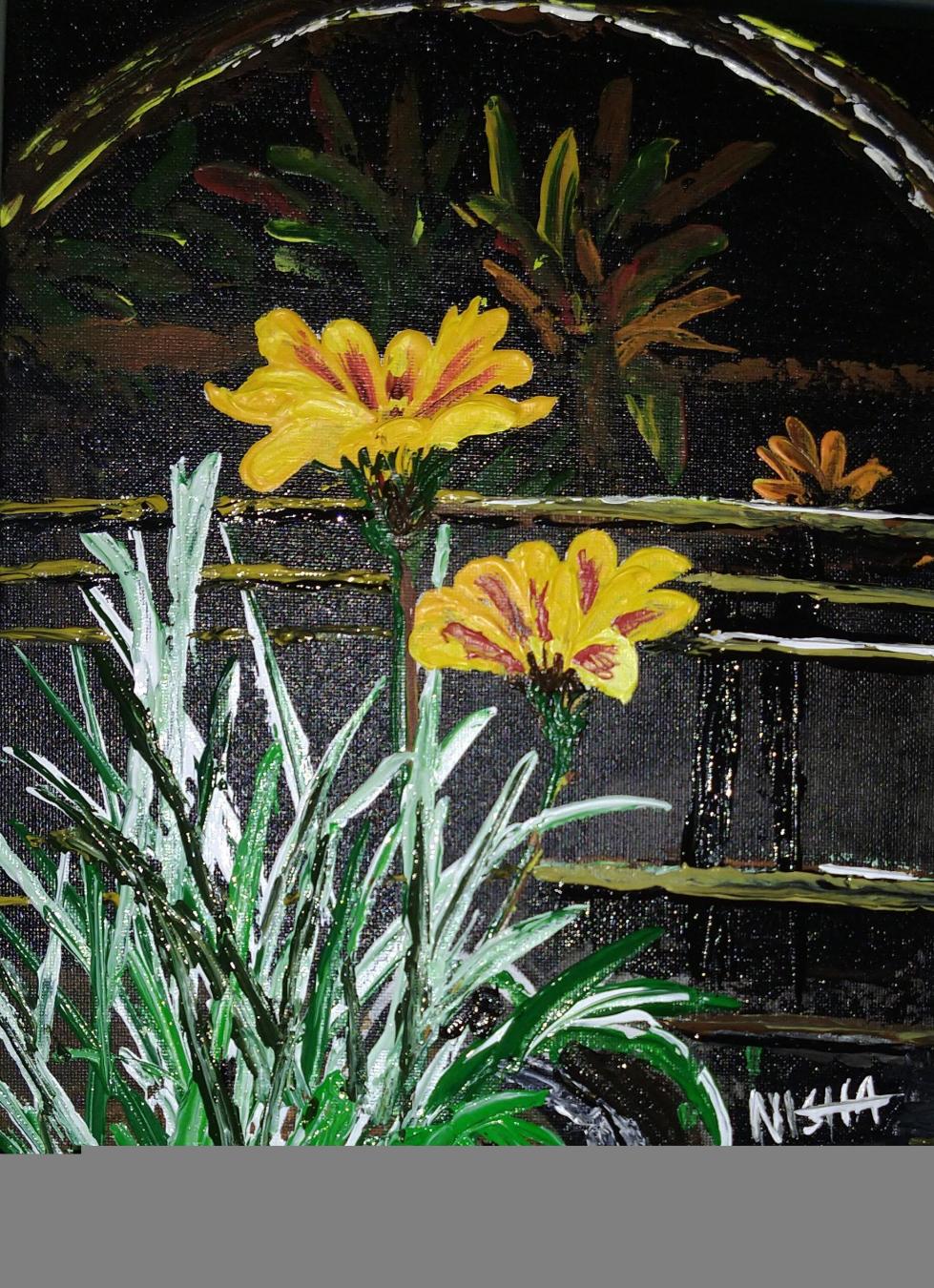 Flowers in pot created by Nisha Singhal