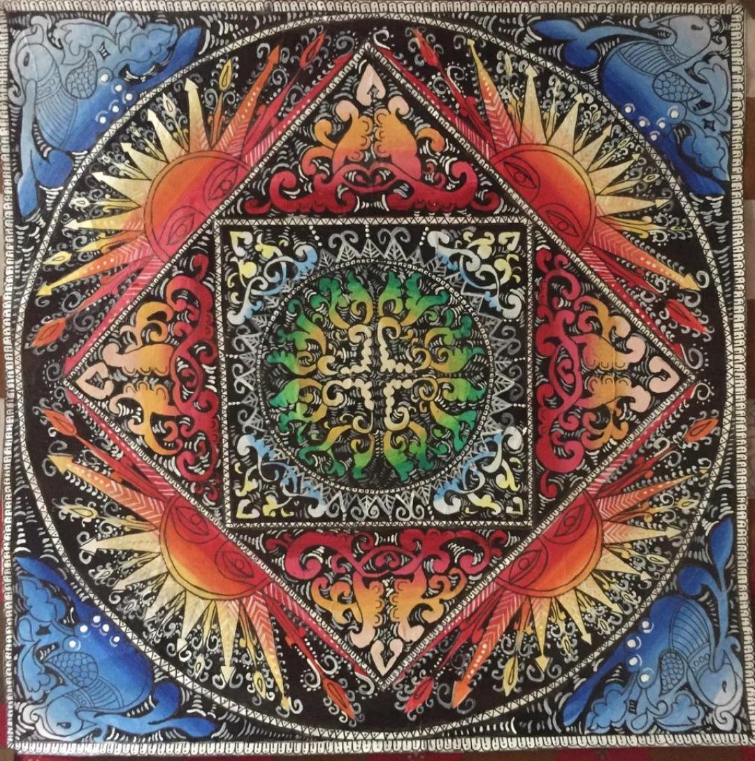 Mosthara art with Dharani created by Dharani Pehenadi