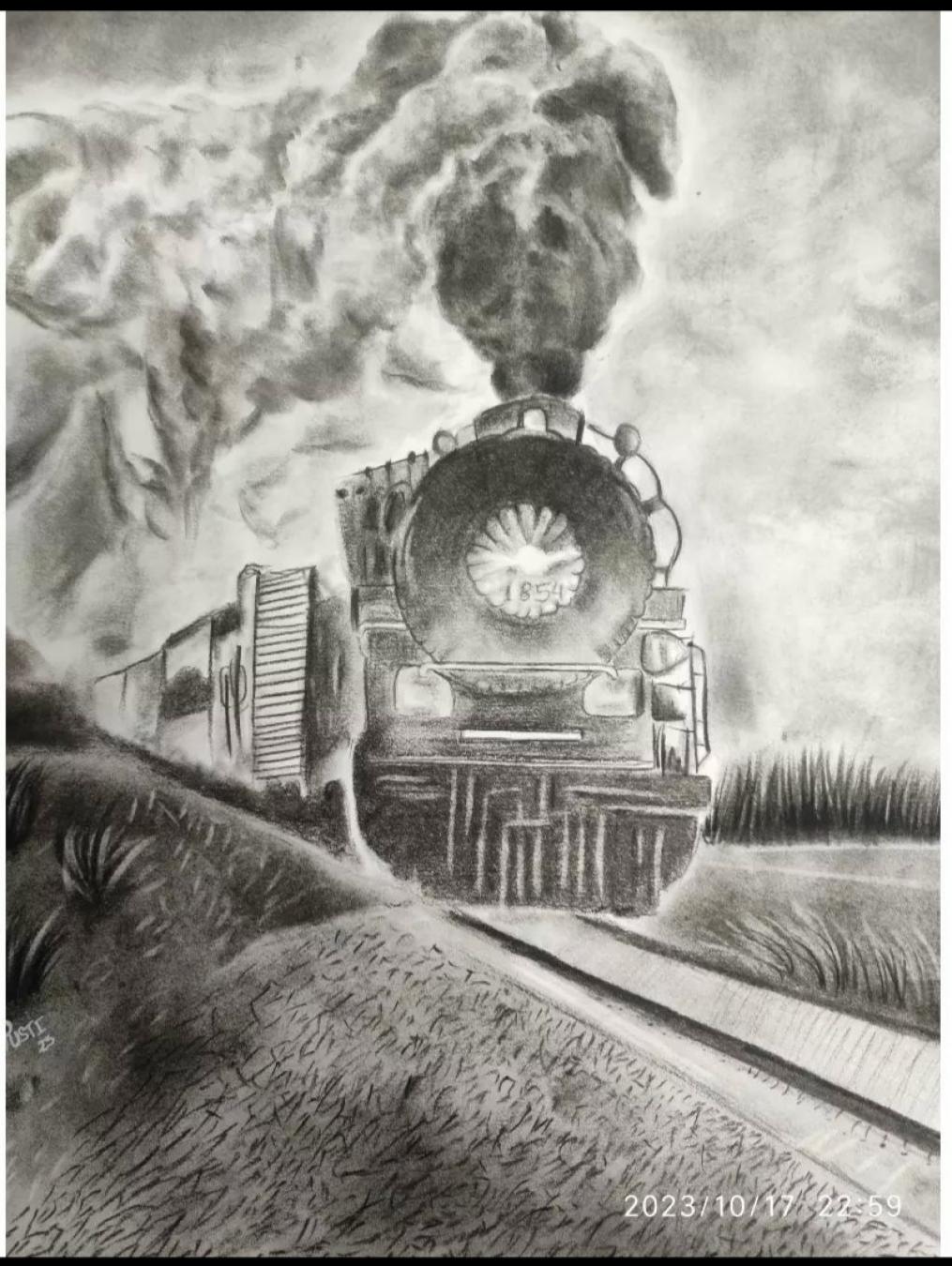 Smoke train created by Pusti Hissaria