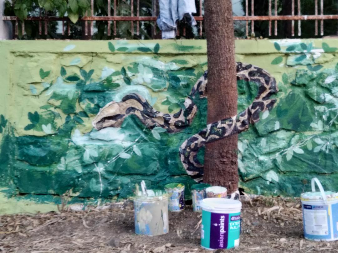 Snake On tree created by artist takulee
