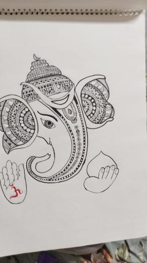 Mandala art created by Gaikwad Bhakti