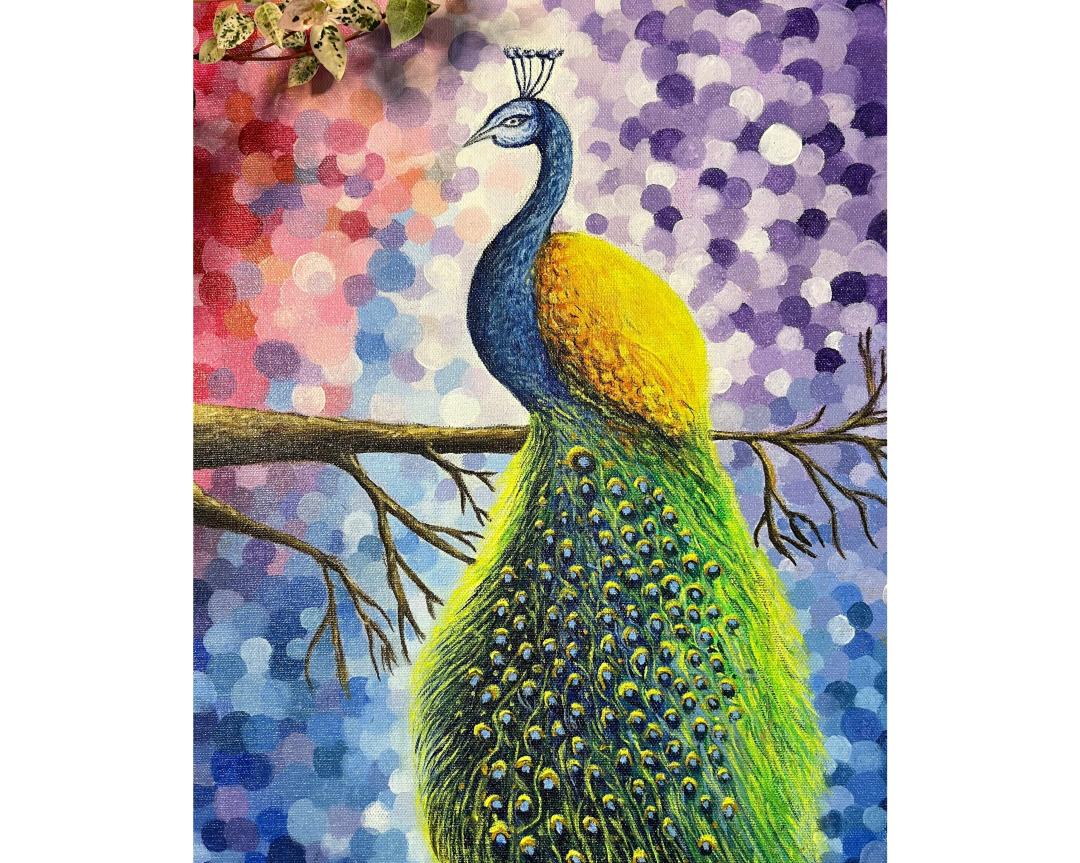 Peacock created by Priyanka