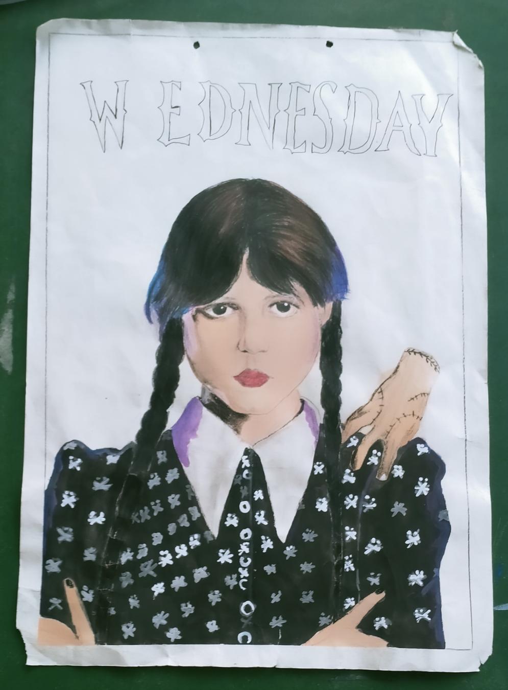 Wednesday created by Smadraw