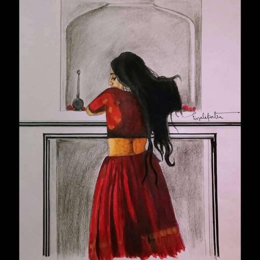 Sketches & colours created by PIYALI PATRA