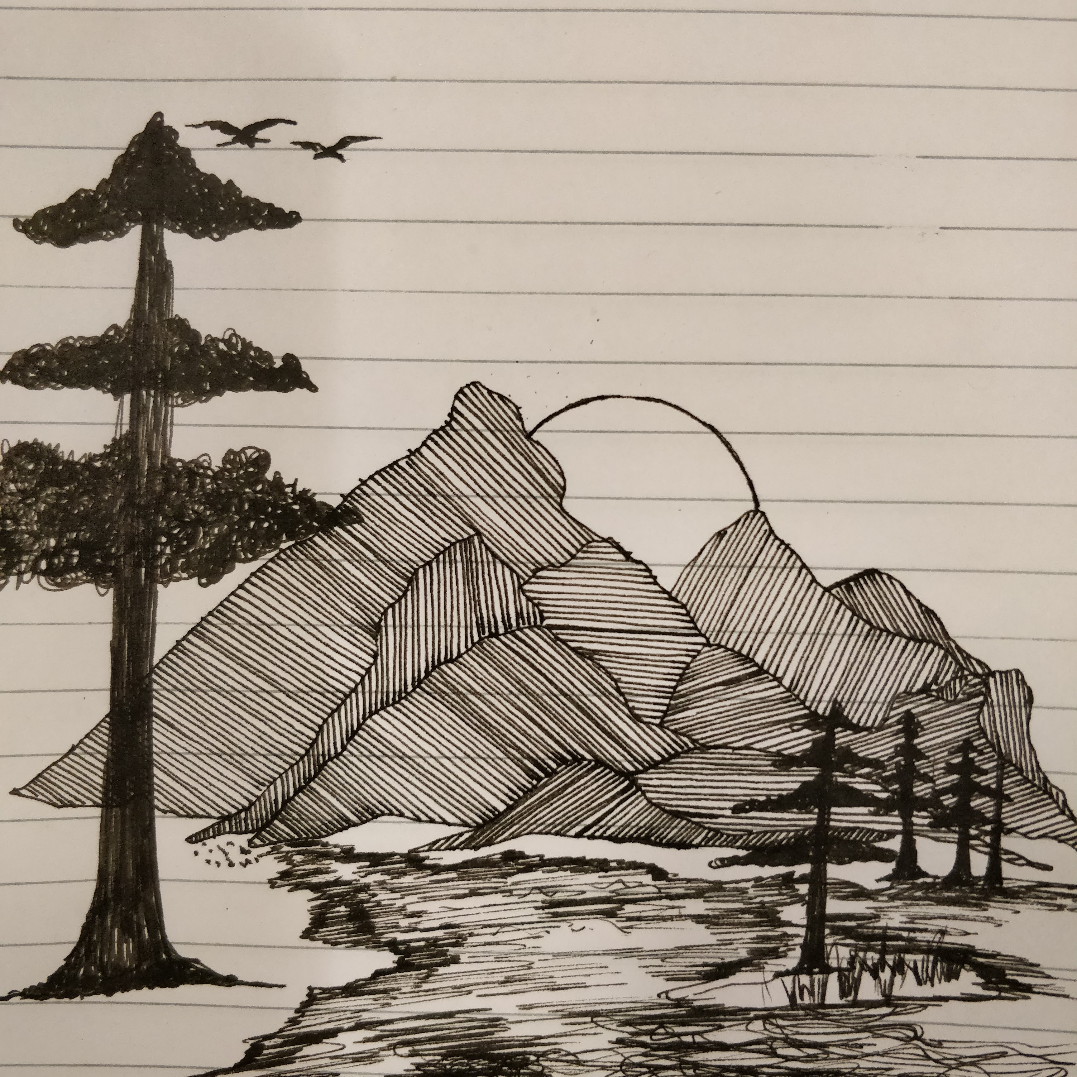 Ink pen art created by Hitendra Suthar