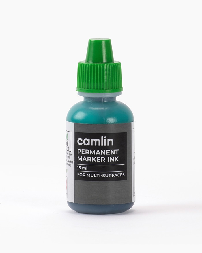 Camlin Permanent Marker Ink Individual bottle of 15 ml in Green shade