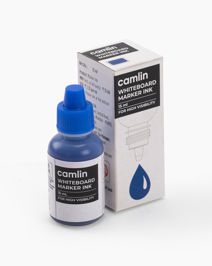 Buy Camlin Whiteboard Marker Ink Individual bottle of 15 ml in Blue ...